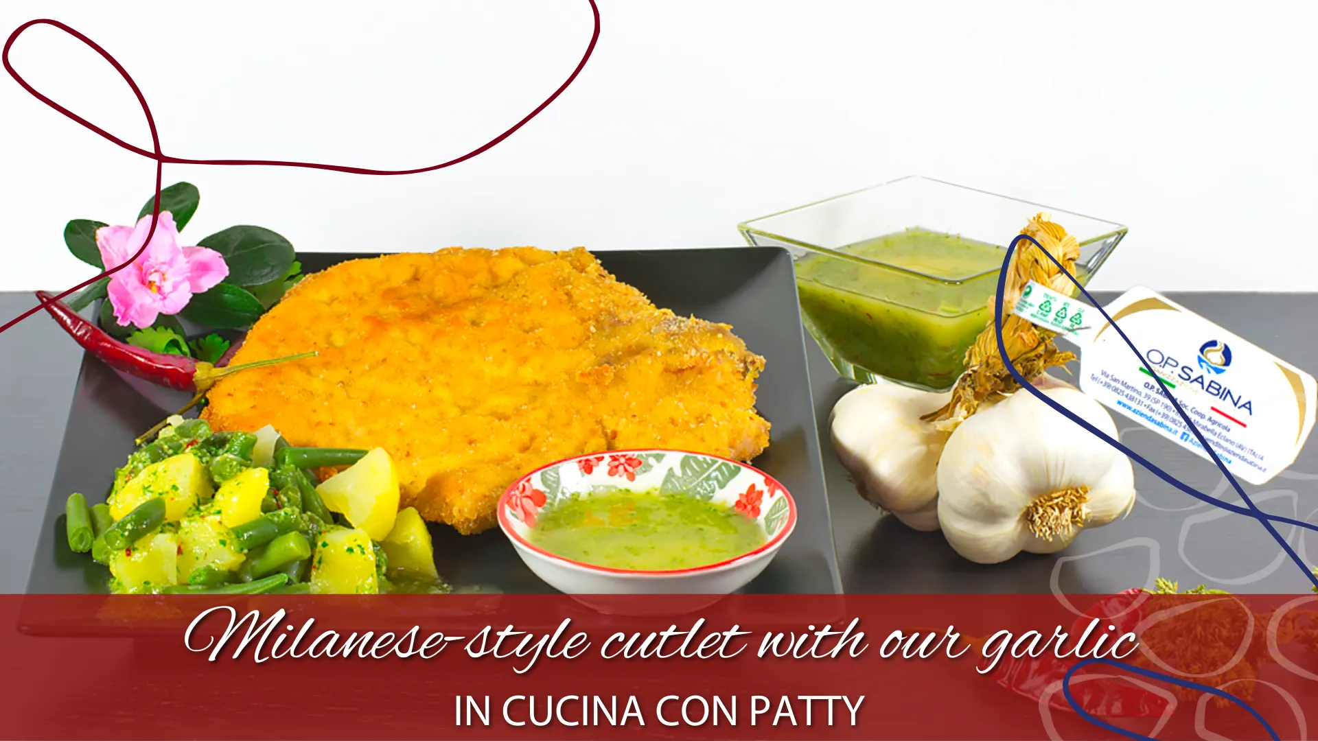 Milanese-style cutlet with our garlic - O.P. Sabina